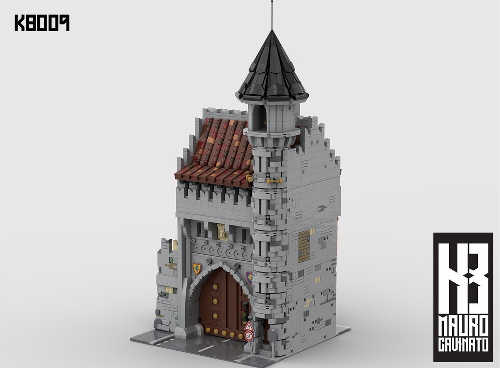 LEGO MOC K8009 - Medieval Driveway Door by kevin8 | Rebrickable - Build ...