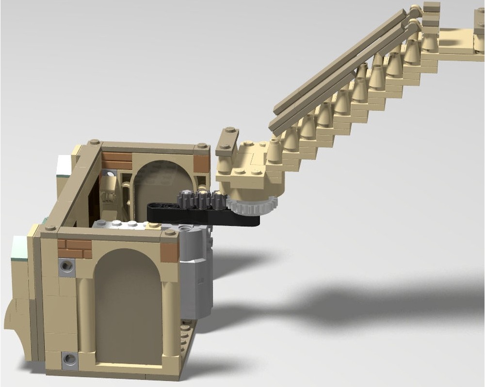 Lego Moc Motorized Moving Stairs By Jgirden Rebrickable Build With Lego