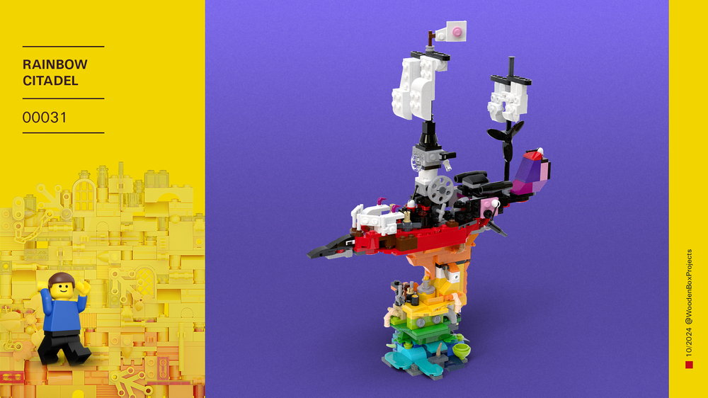 LEGO MOC Rainbow Citadel by WoodenBoxProjects | Rebrickable - Build ...