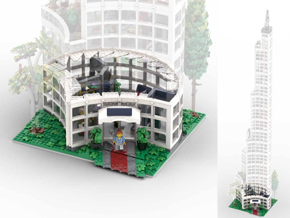LEGO MOC Brickman Tower: Scenery & Lobby (1⁄9) by axsbricks ...