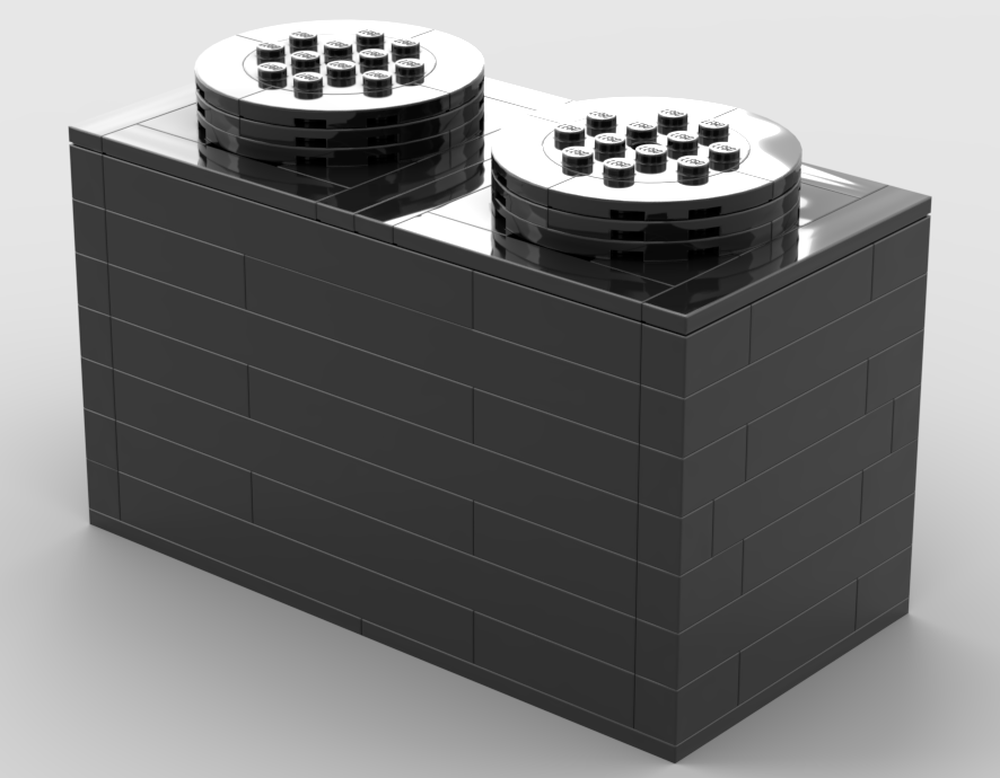 LEGO MOC Oversized 1x2 brick by RightBrick | Rebrickable - Build with LEGO