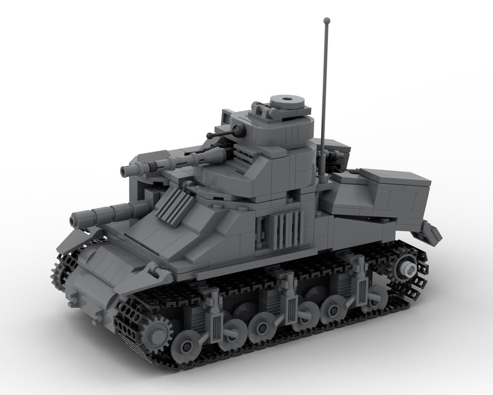 LEGO MOC-197230 Tank M3 Lee by AlessandroMaffioli | Rebrickable - Build ...