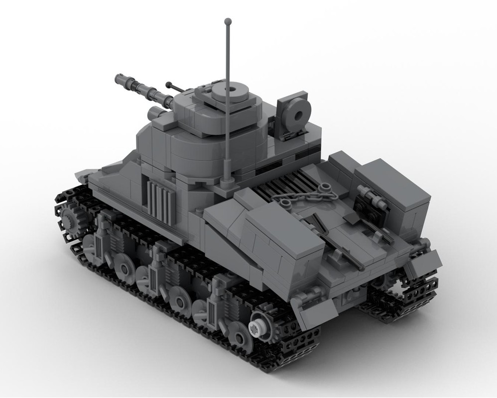 LEGO MOC Tank M3 Lee by AlessandroMaffioli | Rebrickable - Build with LEGO
