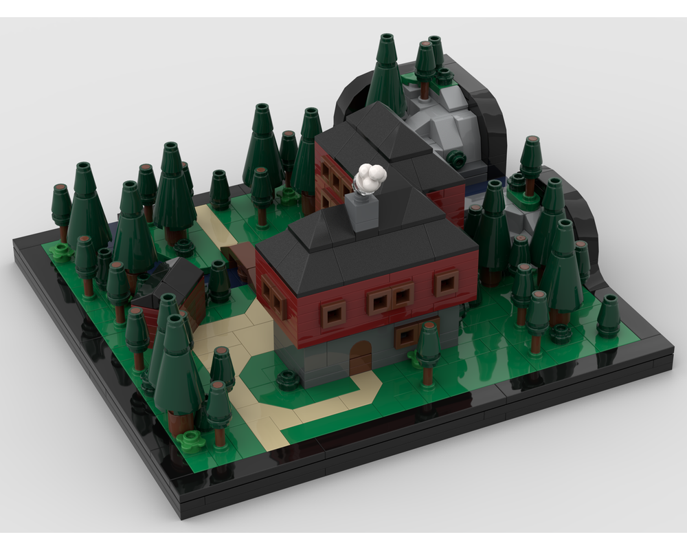 LEGO MOC Water Mill (microscale) by Nirvanese | Rebrickable - Build ...