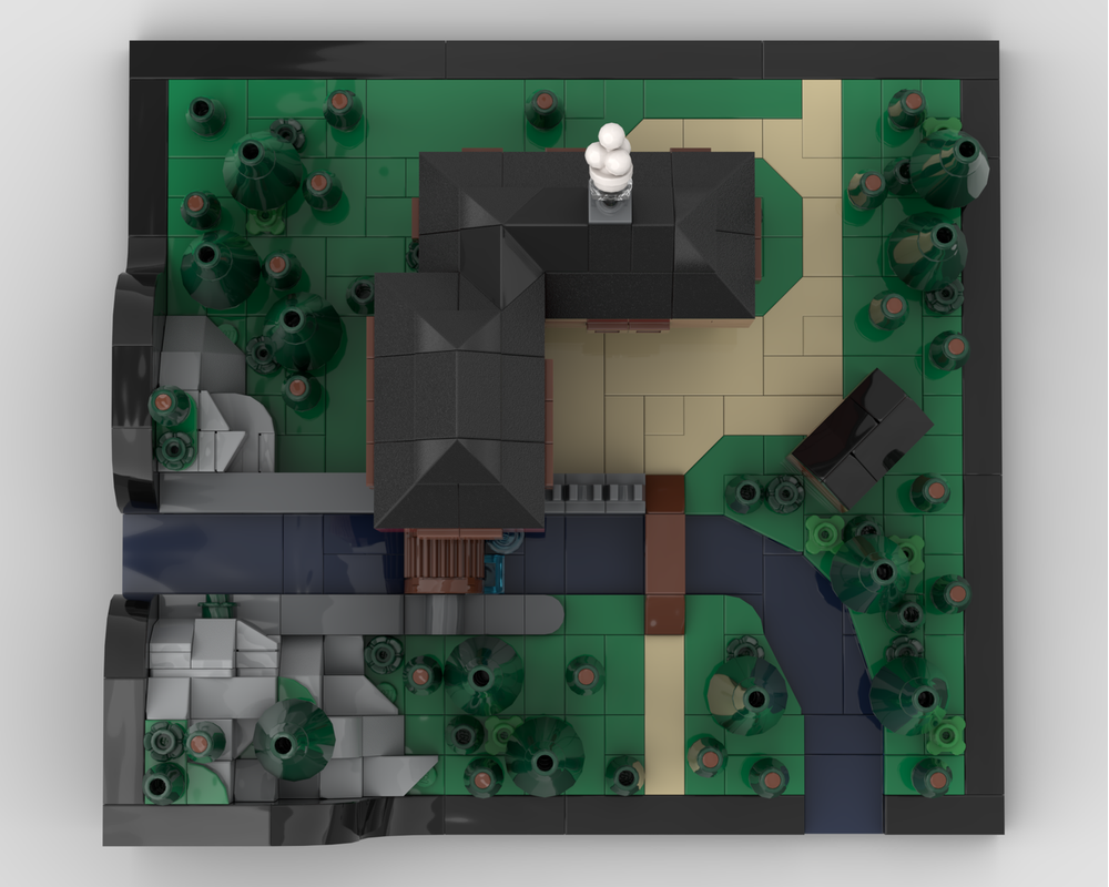 LEGO MOC Water Mill (microscale) by Nirvanese | Rebrickable - Build ...