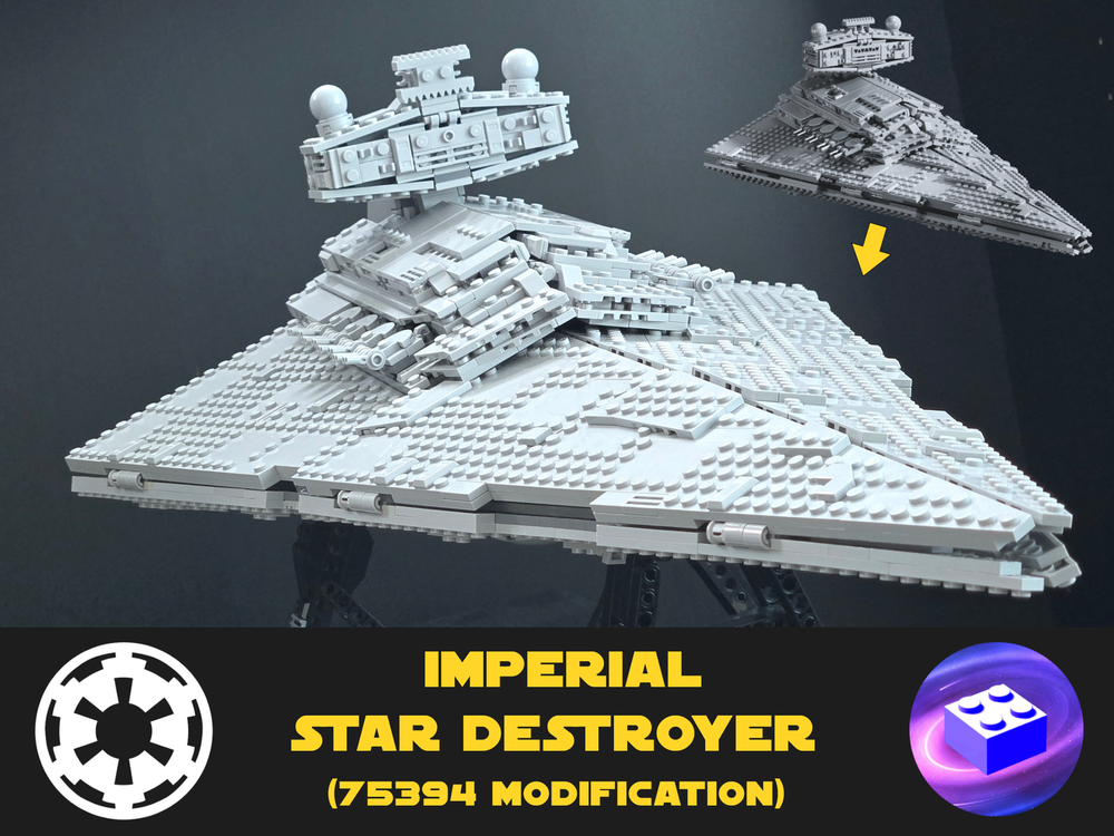 LEGO MOC-197246 Imperial Destroyer - Larger, Full Underside (75394 mod ...