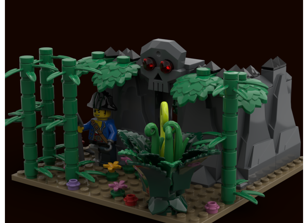 Lego Moc Pirate Cave By Mlong1013 Rebrickable Build With Lego