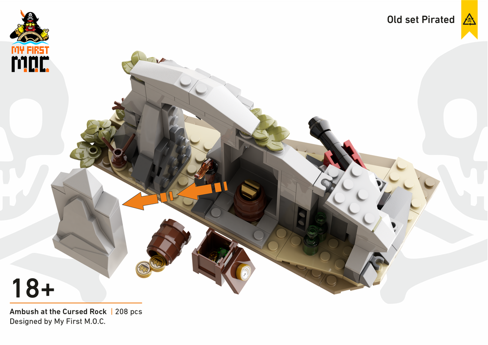 LEGO MOC Ambush at the Cursed Rock by MyFirstMOC | Rebrickable - Build ...