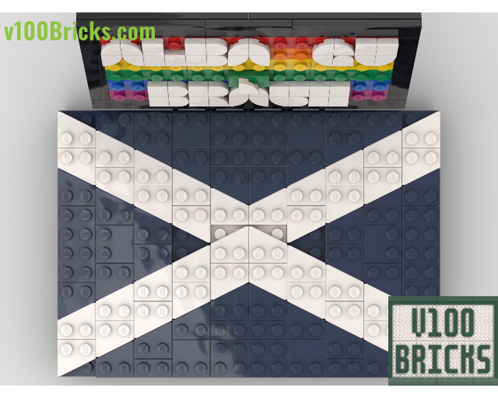 LEGO MOC Saltire/Pride of Scotland Flag by v100Bricks | Rebrickable ...