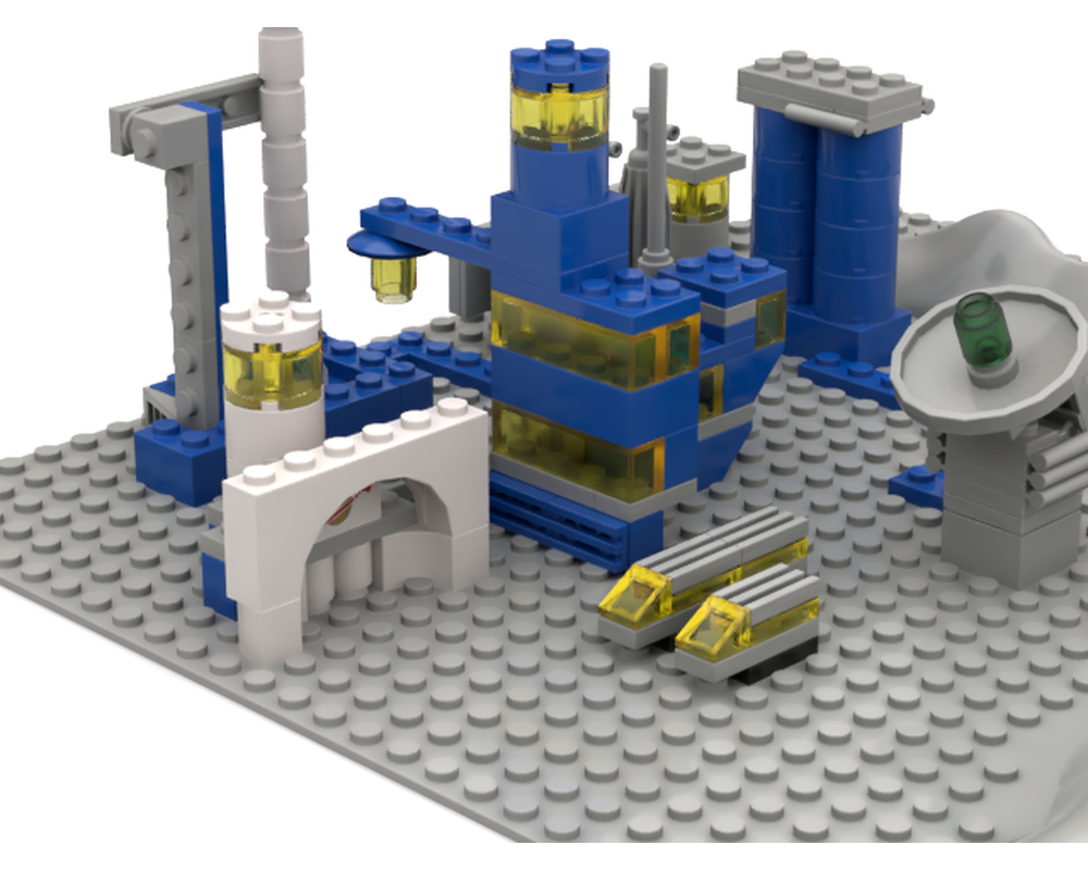 LEGO MOC-19728 Rocket base (microscale) (Space > Classic Space 2018 ...
