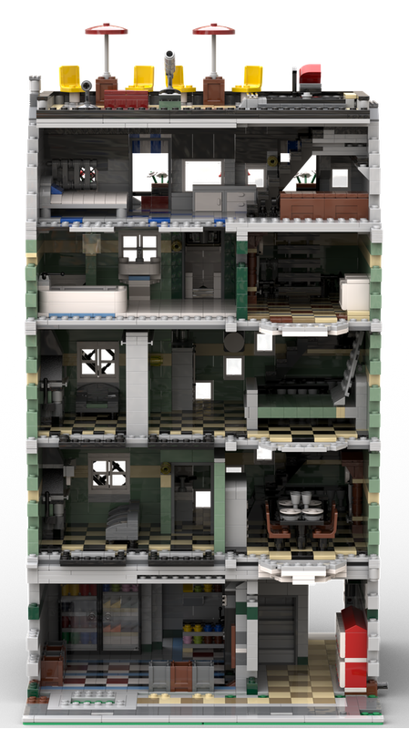 LEGO MOC-19729 Green Grocer Expanded by CyberLogic | Rebrickable ...