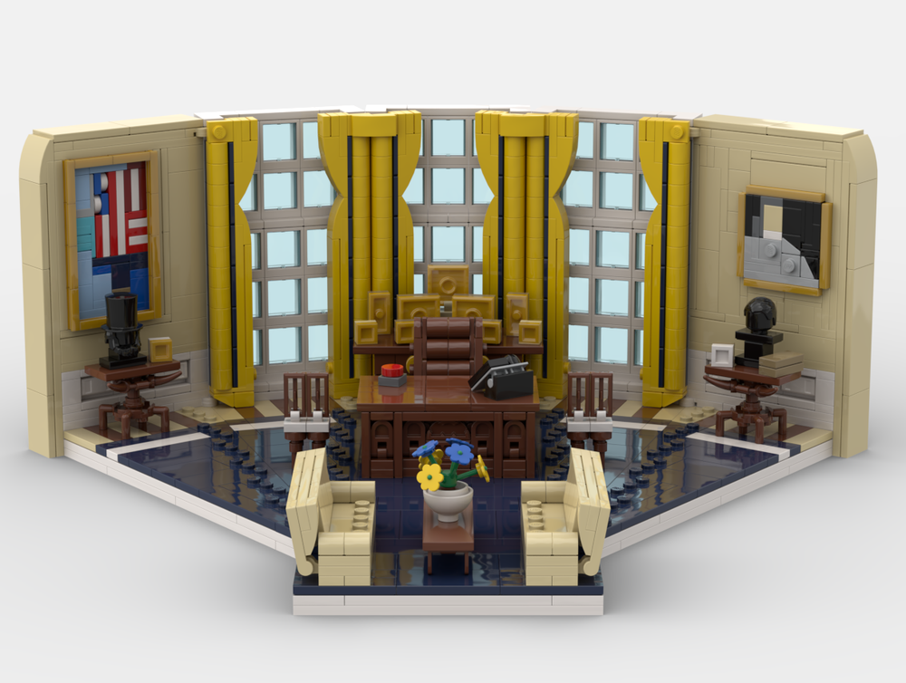LEGO MOC Oval Office by RepublicStuds | Rebrickable - Build with LEGO