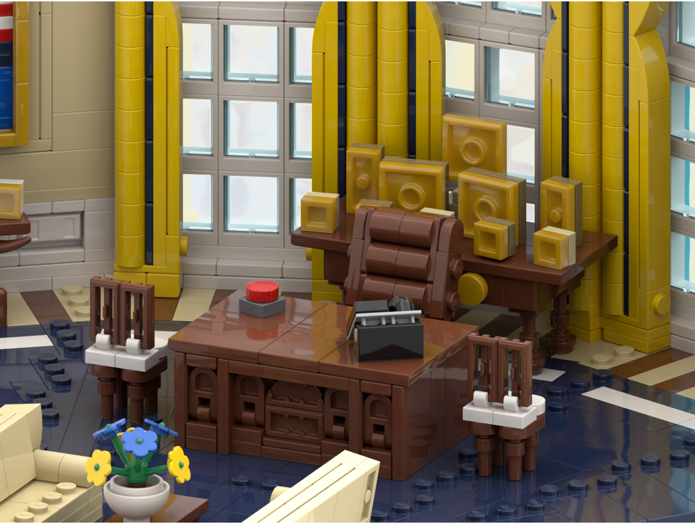 LEGO MOC Oval Office by RepublicStuds | Rebrickable - Build with LEGO