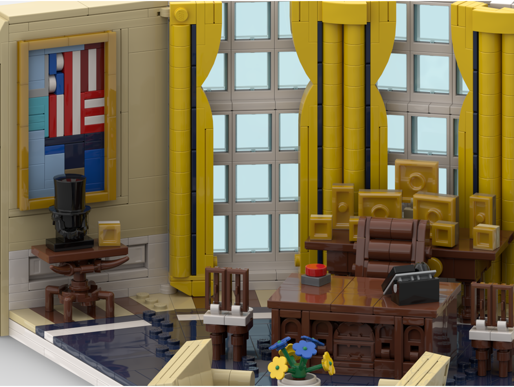 LEGO MOC Oval Office by RepublicStuds | Rebrickable - Build with LEGO