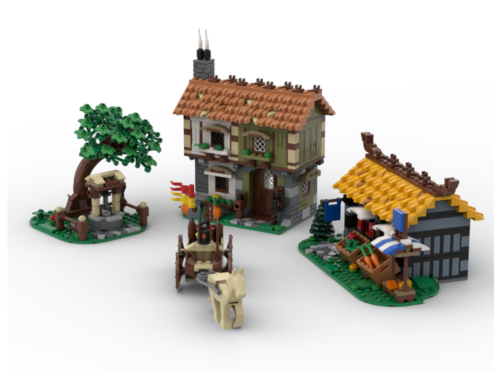 LEGO MOC Medieval Town Square Expansion by Mr.Snicker | Rebrickable ...