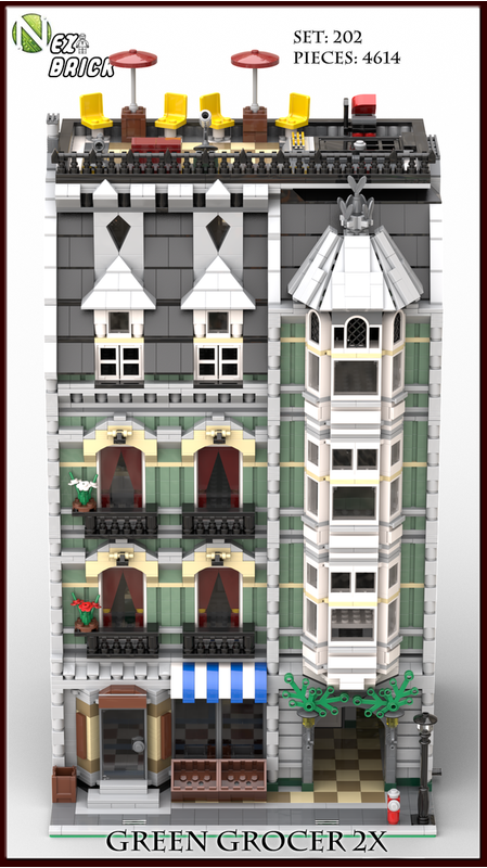LEGO MOC Green Grocer 2x by CyberLogic | Rebrickable - Build with LEGO