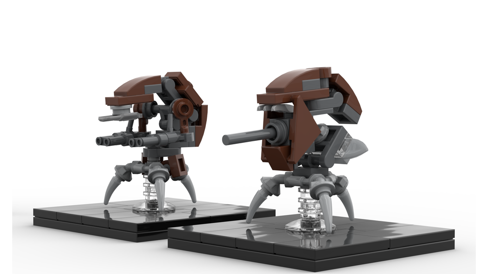Lego Moc Droideka Minifig Scale Combo Standard And Sniper By