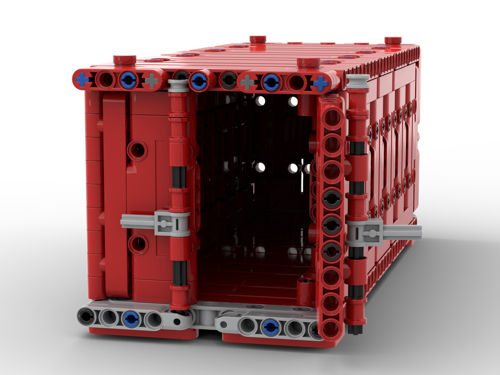 LEGO MOC OverSea Container 20ft - Red or Light Bluish Gray version by ...