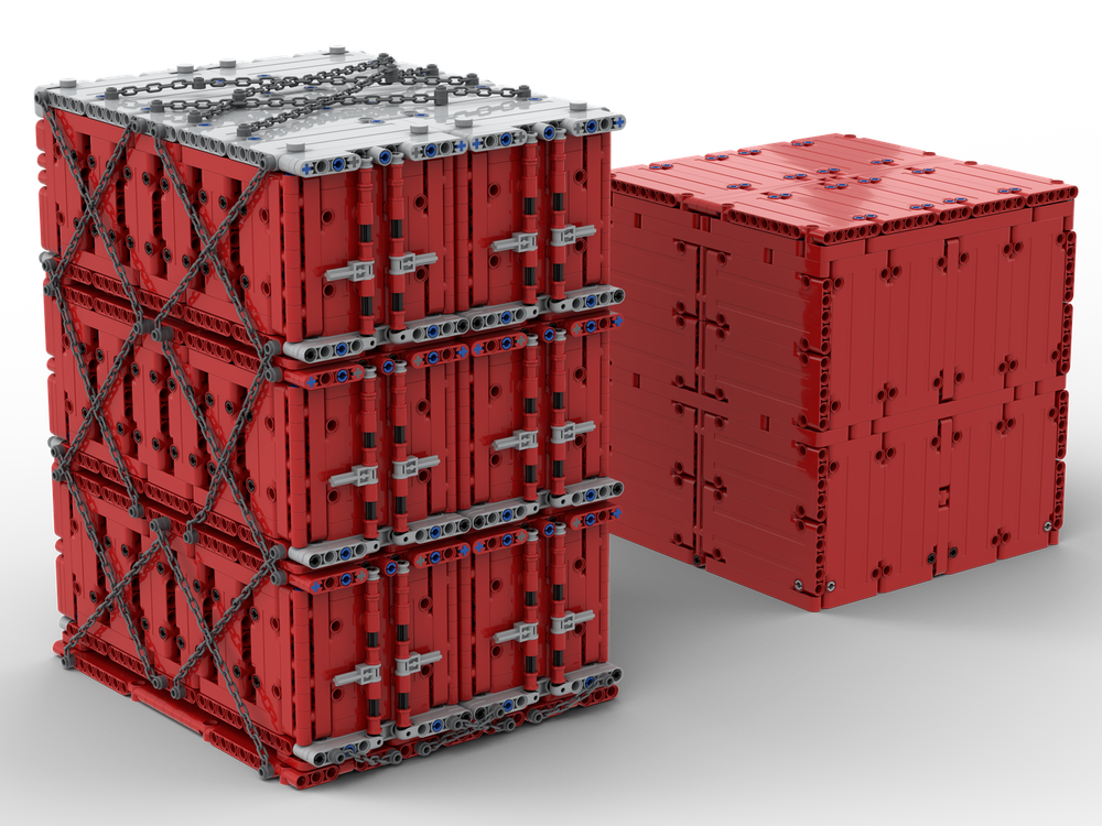 LEGO MOC OverSea Container 20ft - Red or Light Bluish Gray version by ...