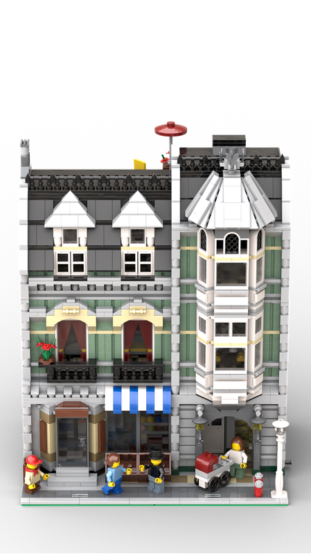 LEGO MOC Green Grocer Interior by CyberLogic | Rebrickable - Build with ...
