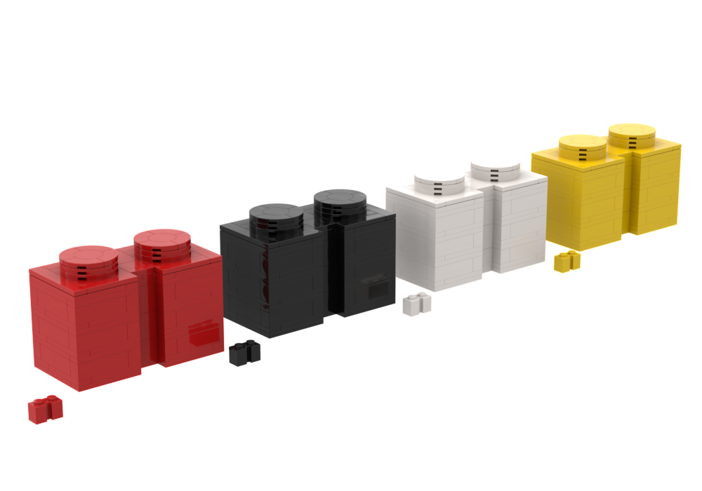 LEGO MOC Upscaled 1x2 Brick with Channel/Groove by OrchardBuilds ...