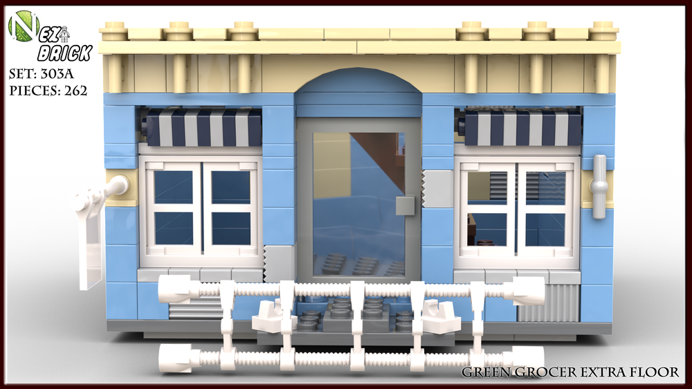 LEGO MOC Market Street Extra Floor by CyberLogic | Rebrickable - Build ...
