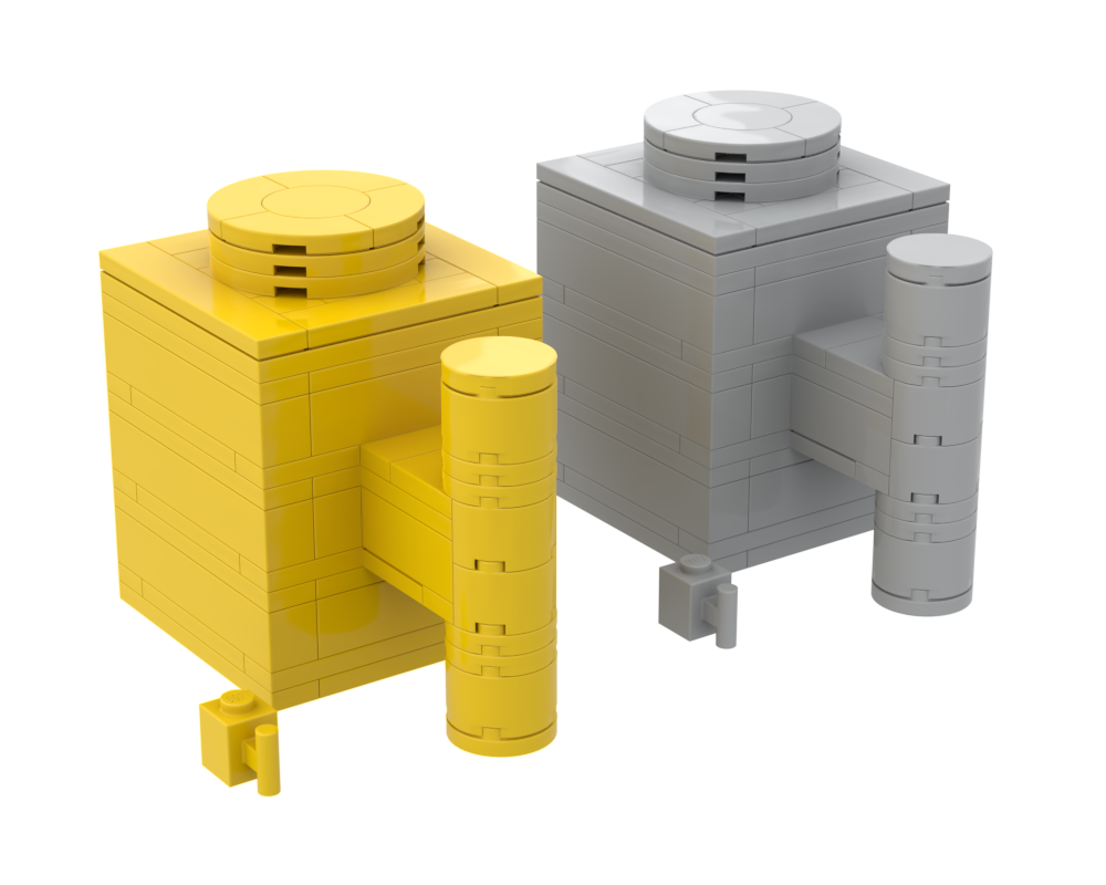 LEGO MOC Upscaled 1x1 Brick with Bar handle by OrchardBuilds ...