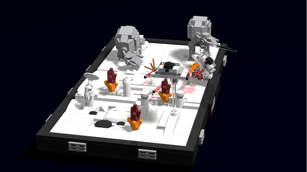 Lego Moc Hoth Battle Diorama By Gtro Rebrickable Build With Lego