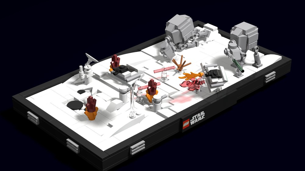 LEGO MOC hoth battle diorama by Gtro | Rebrickable - Build with LEGO