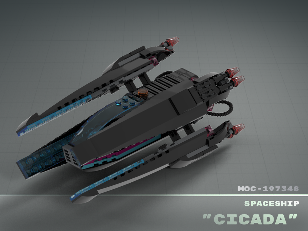 LEGO MOC Spaceship "Cicada" by brampf | Rebrickable - Build with LEGO