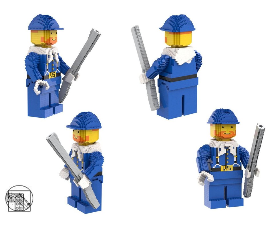 LEGO MOC-197363 Maxi Figure Cavalry Soldier by Bricksculpture.net ...
