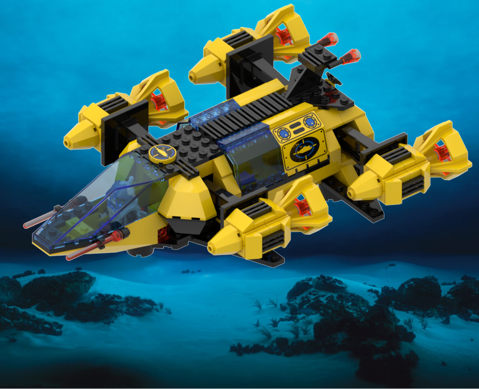 LEGO MOC Aquazone Shark Hunter by Jakob_ | Rebrickable - Build with LEGO