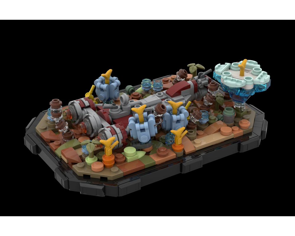 LEGO MOC Micro Republic Frigate on Felucia by Bean_Bricks | Rebrickable ...