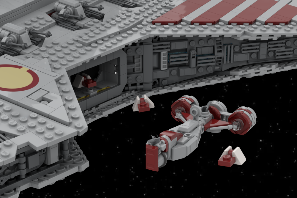 LEGO MOC Micro Republic Frigate on Felucia by Bean_Bricks | Rebrickable ...