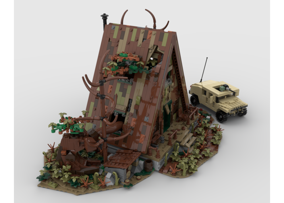 LEGO MOC-197391 A-frame cabin Apocalypse version by AlessandroMaffioli ...