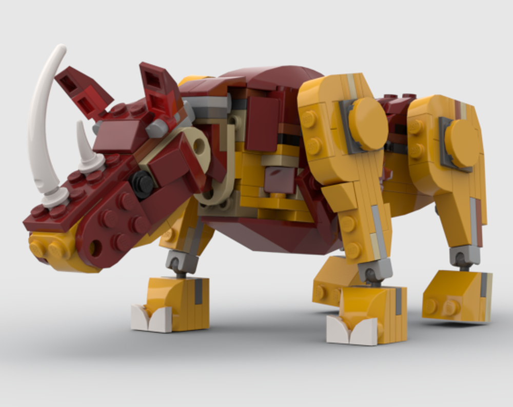 LEGO MOC 2x 31112 whooly rhino by Ddommark | Rebrickable - Build with LEGO