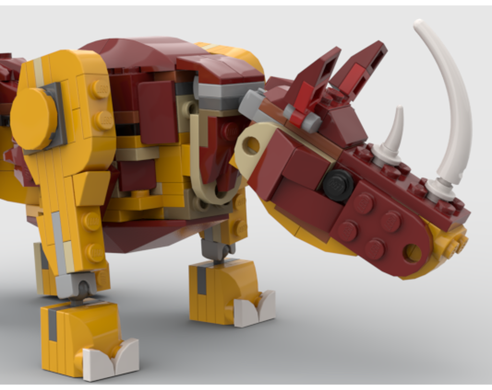 LEGO MOC 2x 31112 whooly rhino by Ddommark | Rebrickable - Build with LEGO