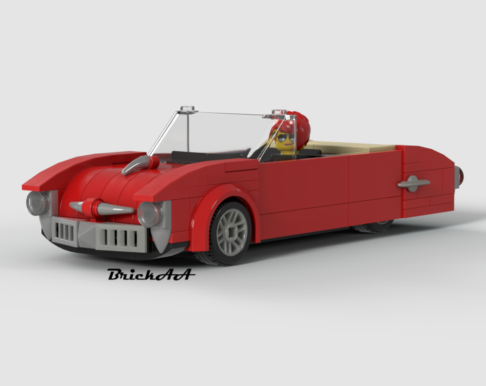 LEGO MOC Red convertible by BrickAA | Rebrickable - Build with LEGO