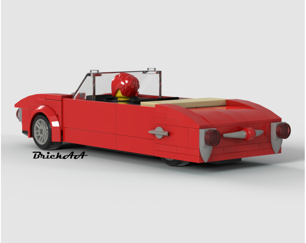 Lego Moc Red Convertible By Brickaa Rebrickable Build With Lego