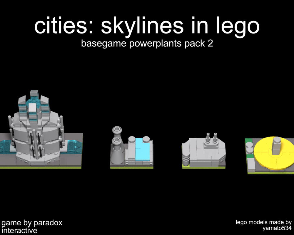 LEGO MOC Basegame electric powerplants 2(Cities: skylines in lego) by ...