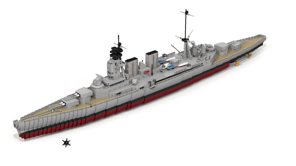 LEGO MOC-19741 HMS Hood by Resqusto | Rebrickable - Build with LEGO