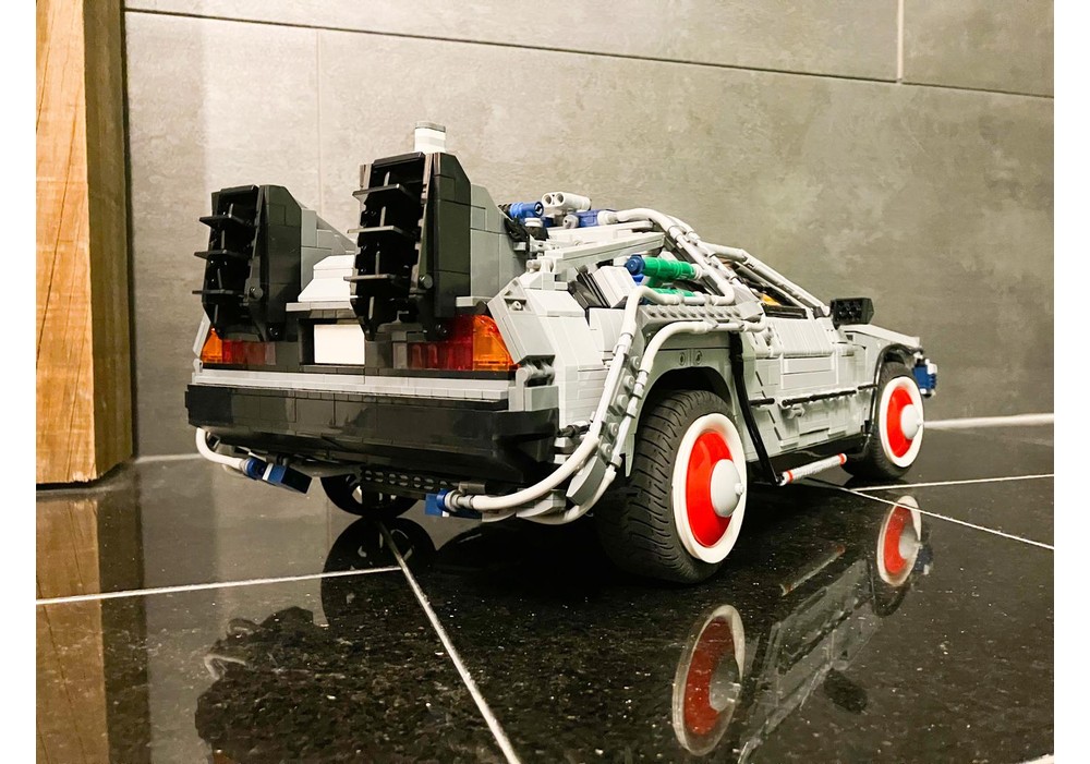 LEGO MOC 1:8 Back to the Future DeLorean Part III Hood Box & Offroader ...