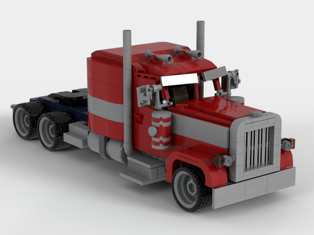 LEGO MOC-197421 Semi Truck, Peterbilt 389 with sleeper by Waimaru ...