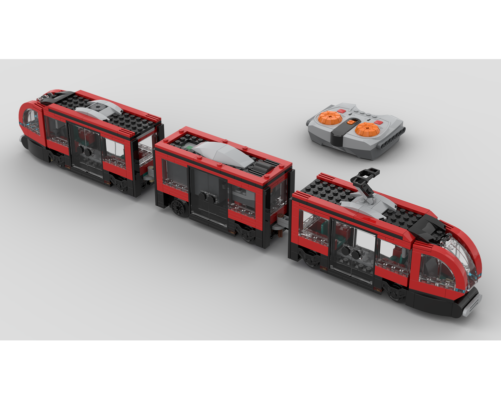 LEGO MOC 60423 Downtown tram motorized with Power Function by josszo ...