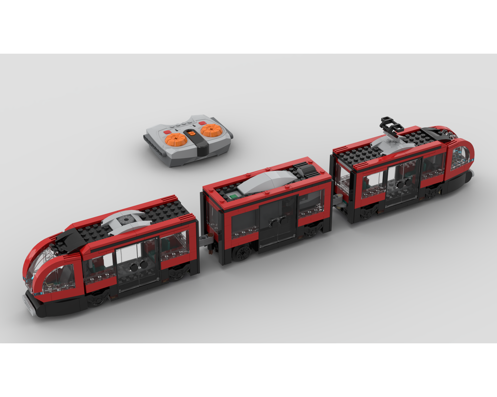 LEGO MOC 60423 Downtown tram motorized with Power Function by josszo ...