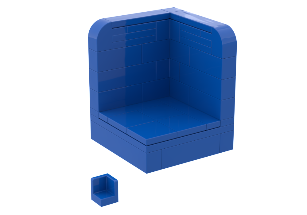 LEGO MOC Upscaled 1x1 Corner Panel by OrchardBuilds | Rebrickable ...