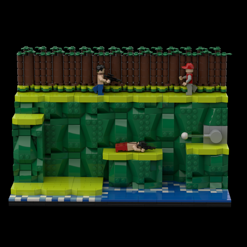 LEGO MOC Contra Diorama by birdbrickbuilds | Rebrickable - Build with LEGO