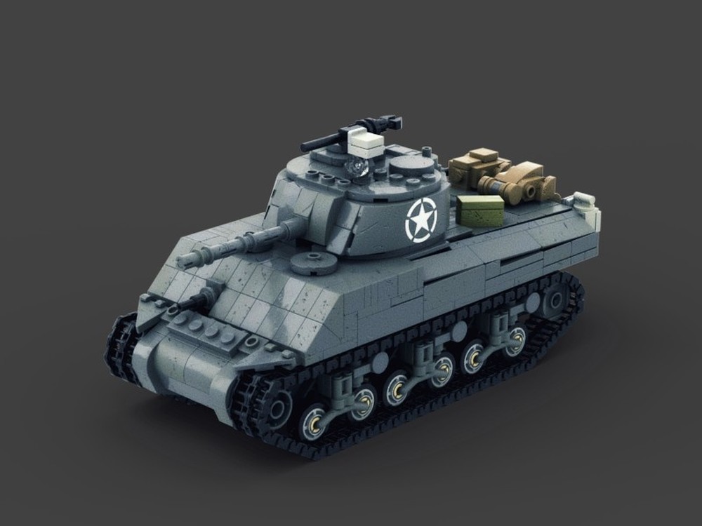 LEGO MOC M4A3 SHERMAN (ww2 medium tank) by sivjix | Rebrickable - Build ...