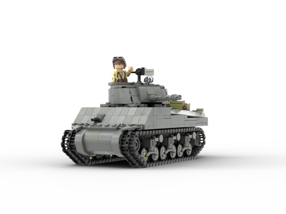 Lego Moc M4a3 Sherman Ww2 Medium Tank By Sivjix Rebrickable Build