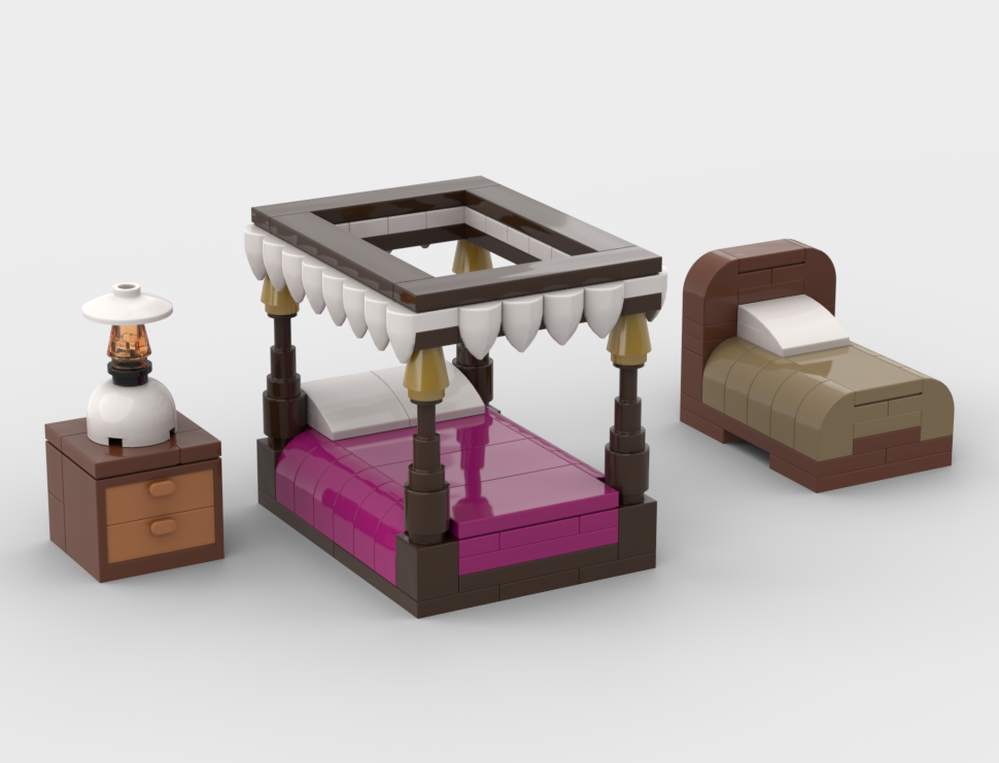 LEGO MOC Bedroom furniture by aceyp9000 | Rebrickable - Build with LEGO
